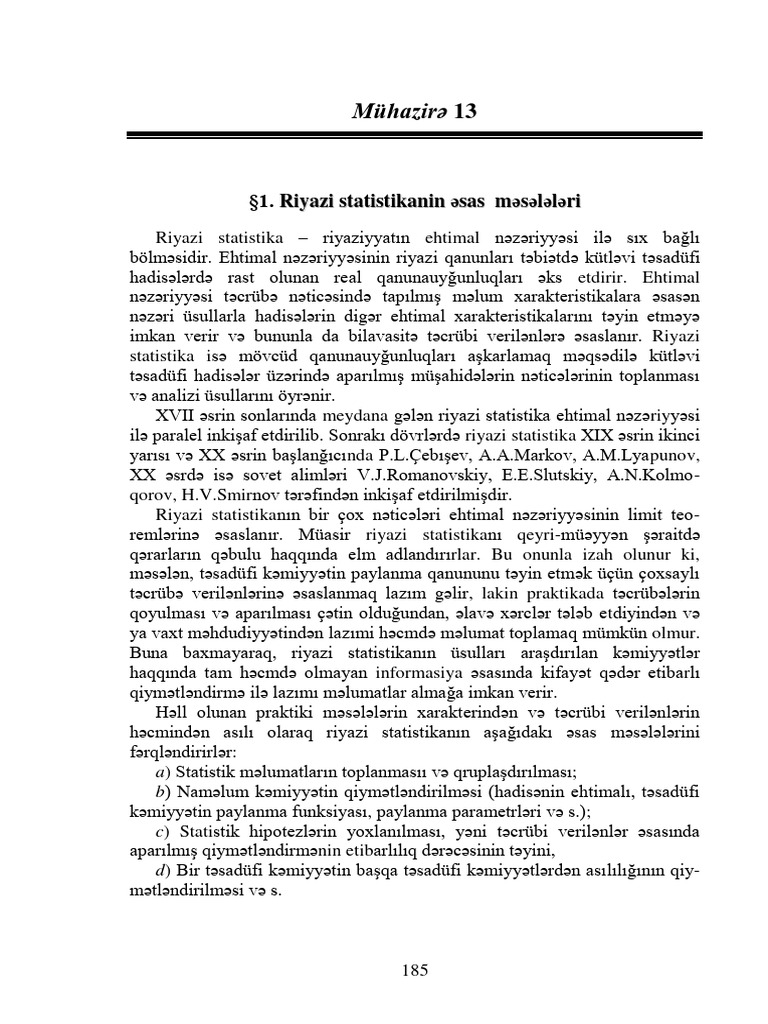 Muhazire-13 (EN+RS) | PDF