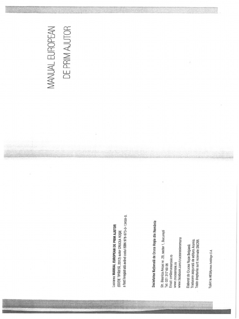 Manual European de Prim Ajutor | PDF