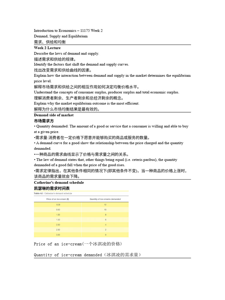 Week 2 Lecture Slides 2023 Version 2 | PDF | Economic Surplus | Demand