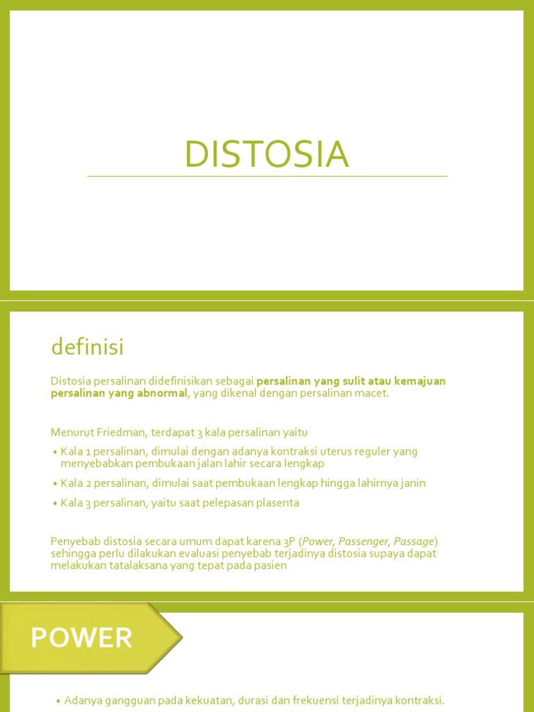Penyebab Distosia dalam Persalinan | PDF | Kajian Bahasa Asing