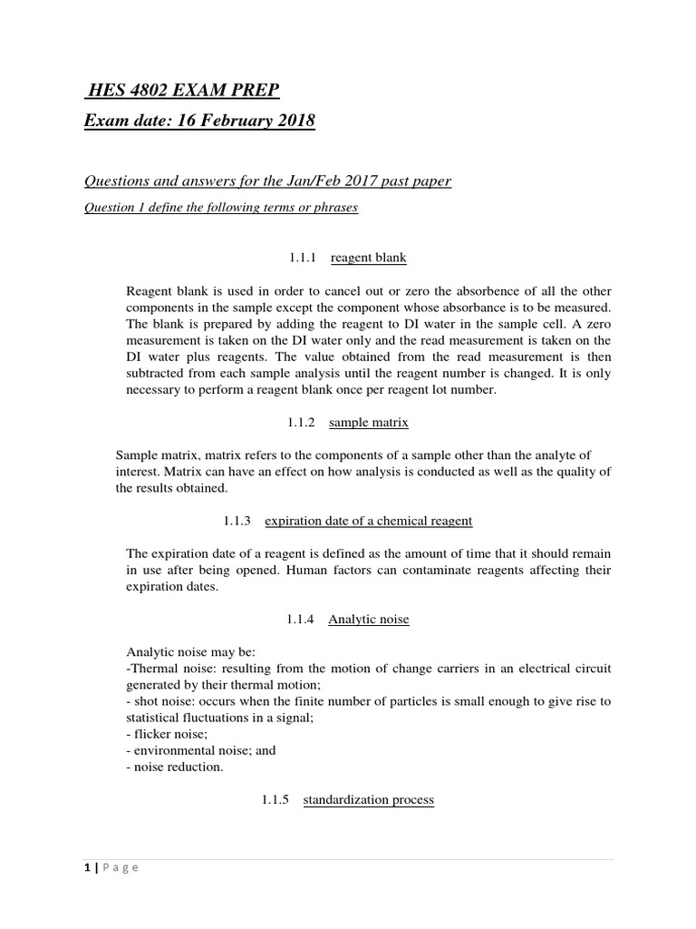 Hes 4802 Exam Prep PDF | PDF | Water Pollution | Grassland