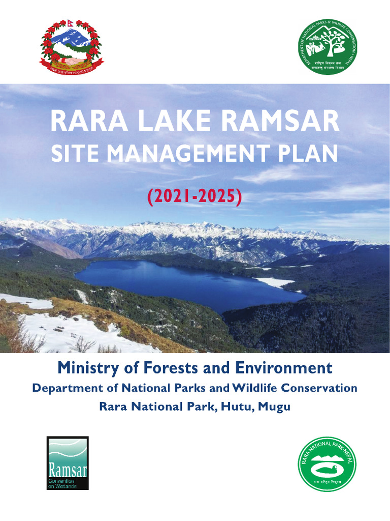 Rara Lake Ramsar Site Management Plan | PDF | Wetland | Tourism