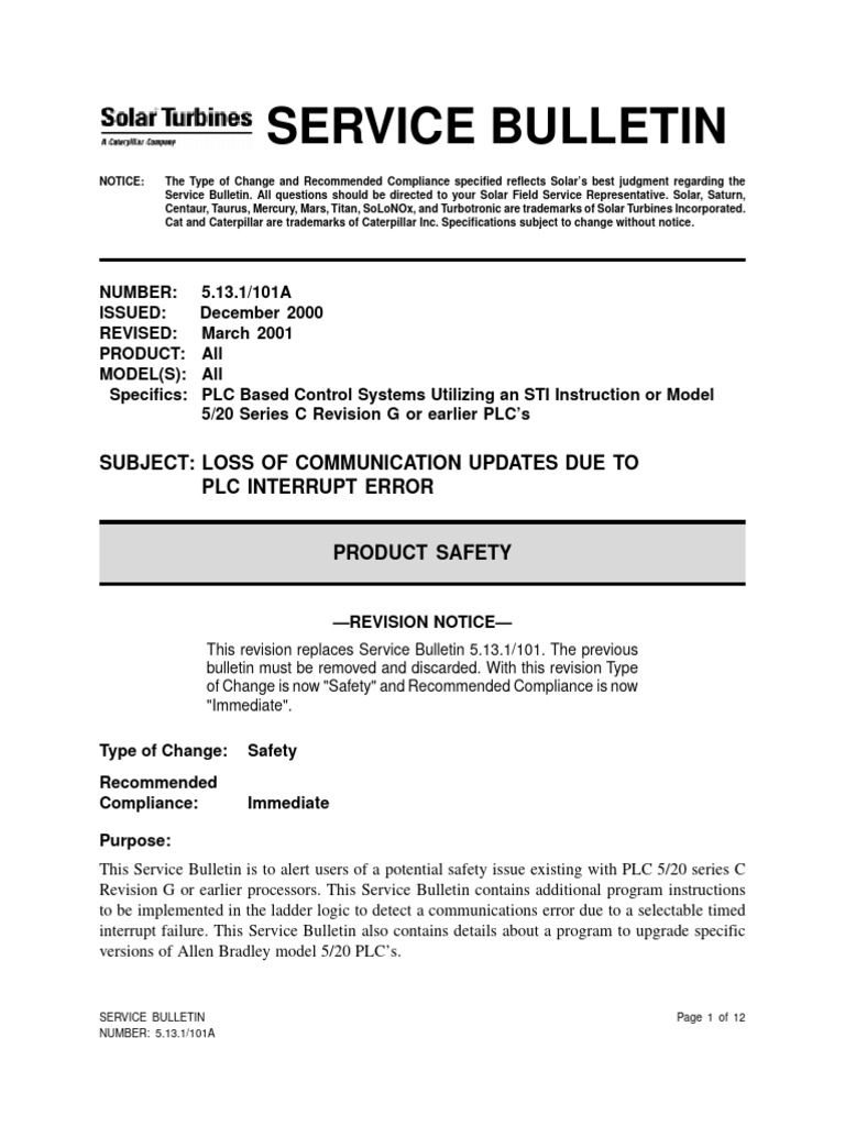 5-13!1!101a Loss of Communication Updates Due To | PDF | Programmable ...