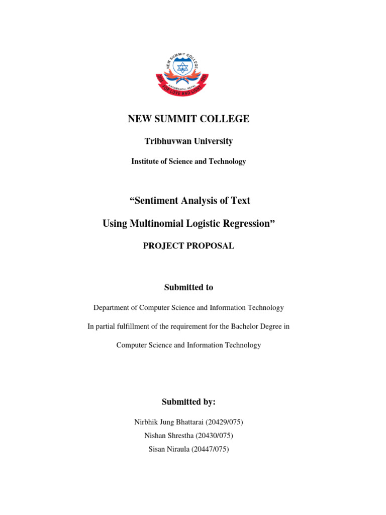 Proposal Defense Sentiment Analysis | PDF | Logistic Regression ... Proposal Defense Sentiment Analysis | PDF | Logistic Regression ...