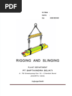 Perhitungan Kekuatan Sling Dan Beban Pada Lifting Plan | PDF
