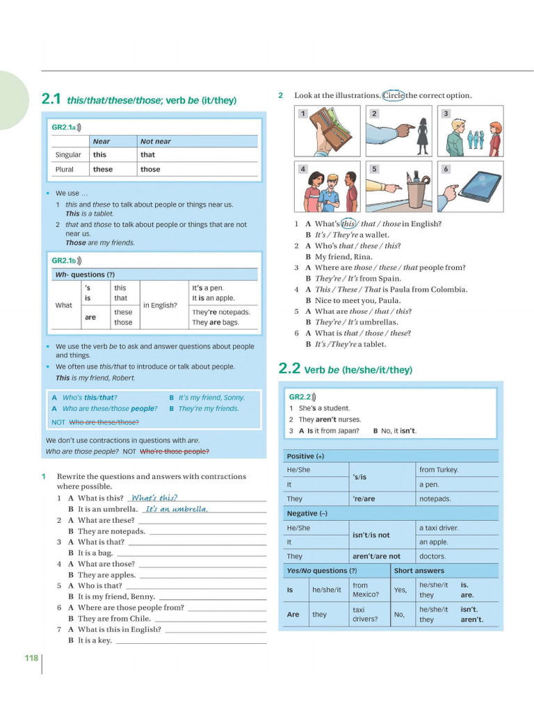 A1 NAV UNIT2 Grammar | PDF