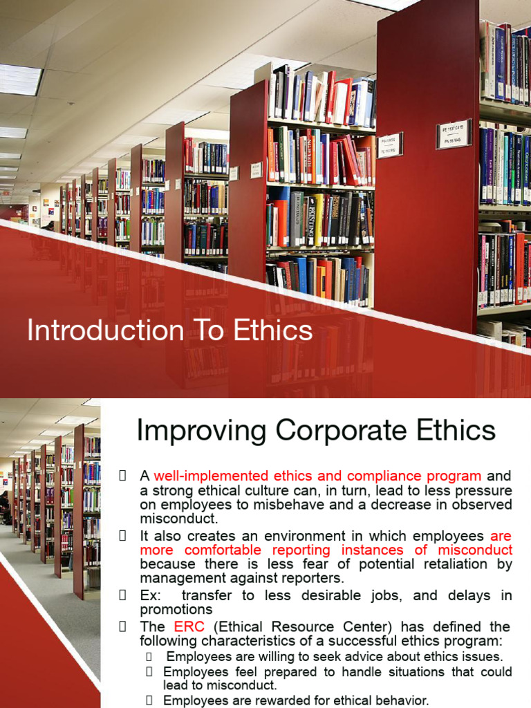 Improving Corporate Ethics - PPTX PE | PDF | Board Of Directors ...