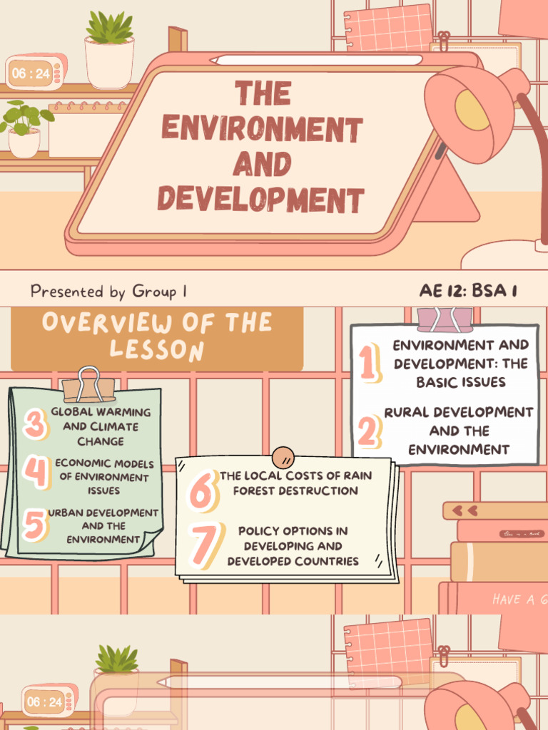 The Environment and Development Group 1 | PDF | Climate Change ...