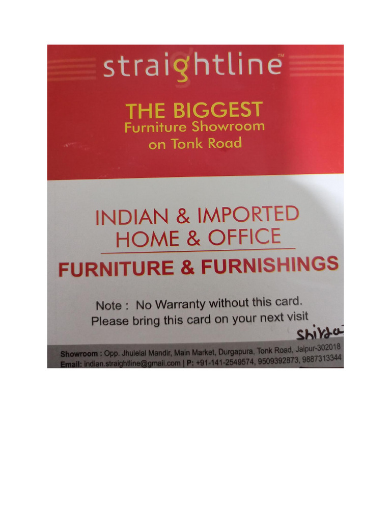 Chair Table Bill | PDF