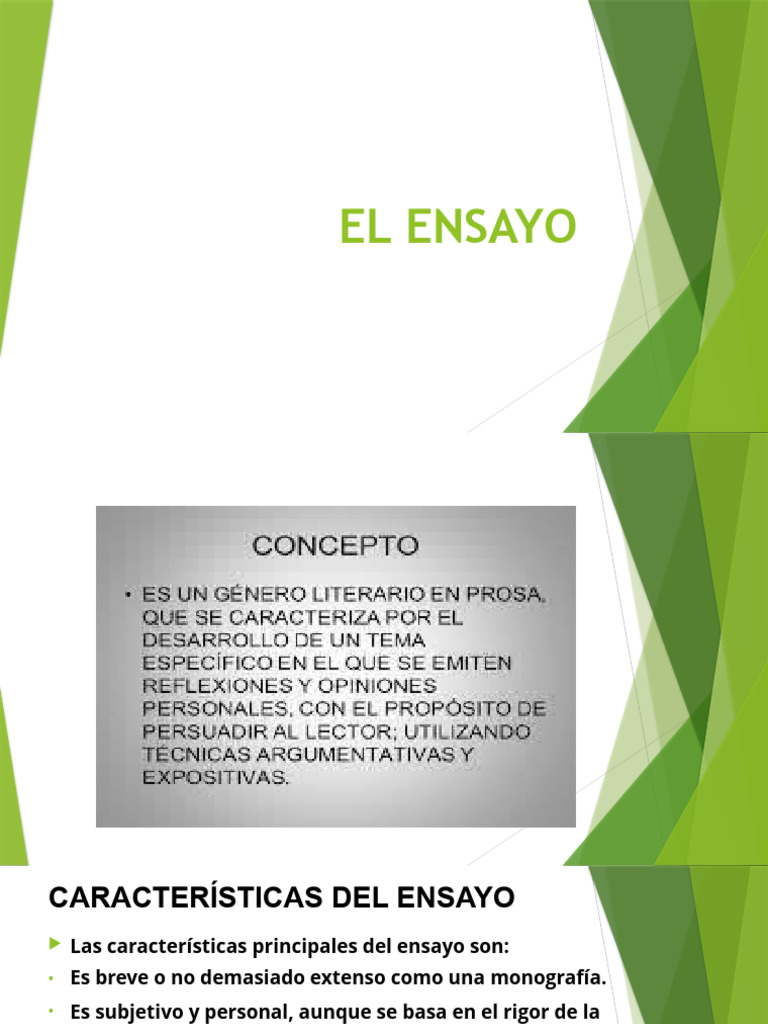 EL ENSAYO | PDF | Ensayos | Autor