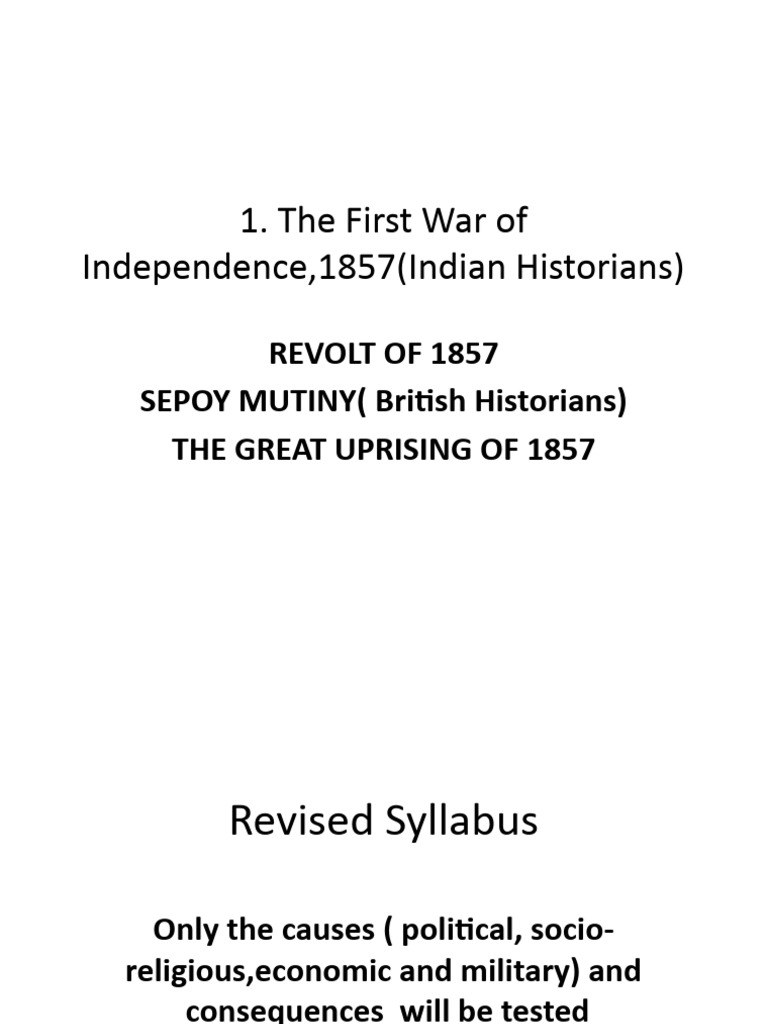 ICSE History Chapter 1 | PDF | British Raj | Indian Rebellion Of 1857
