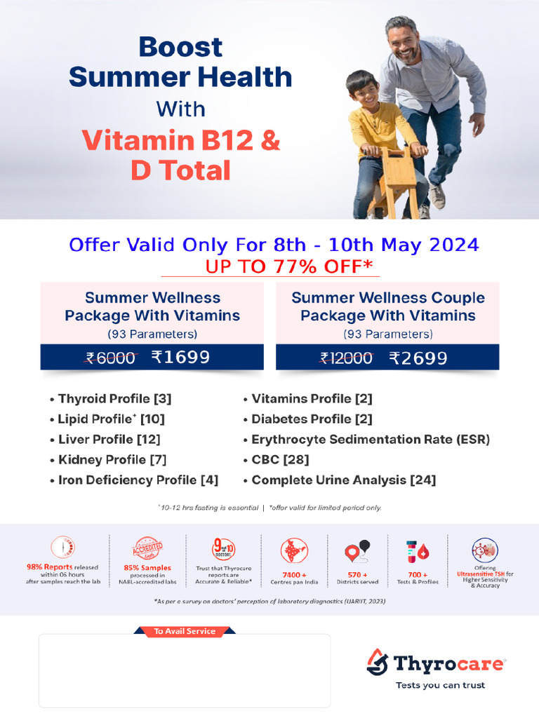 Summer Wellness Couple Package With Vitamins at 2699 3 Days HandBill | PDF