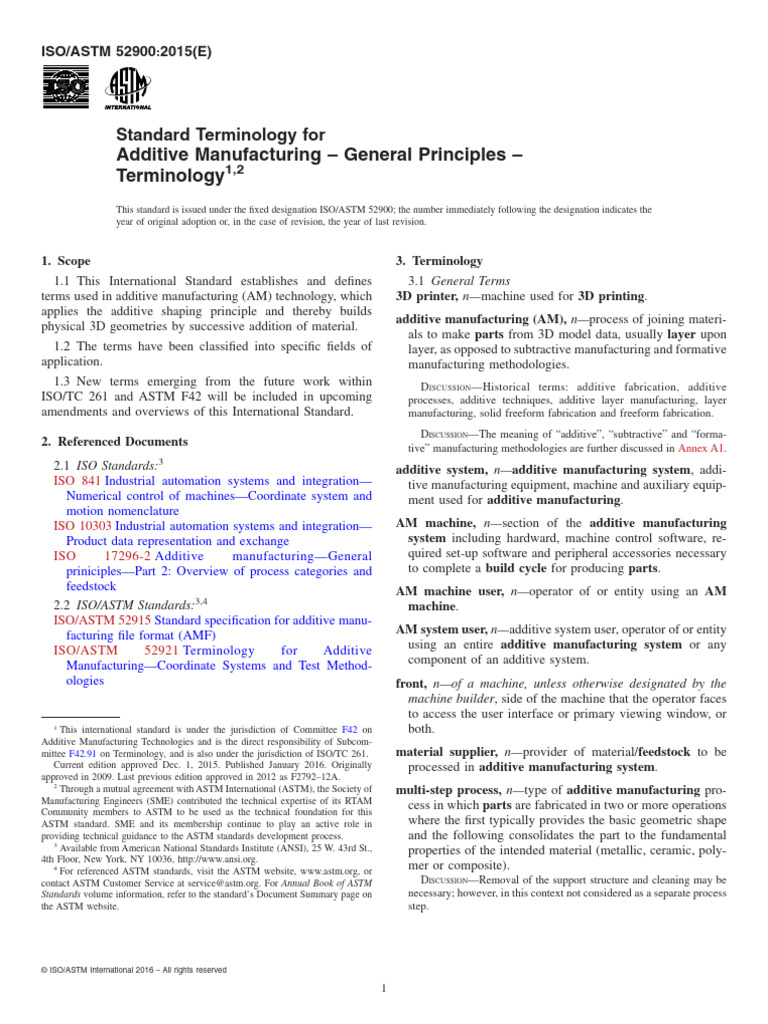 Iso Astm 52900-15 | PDF