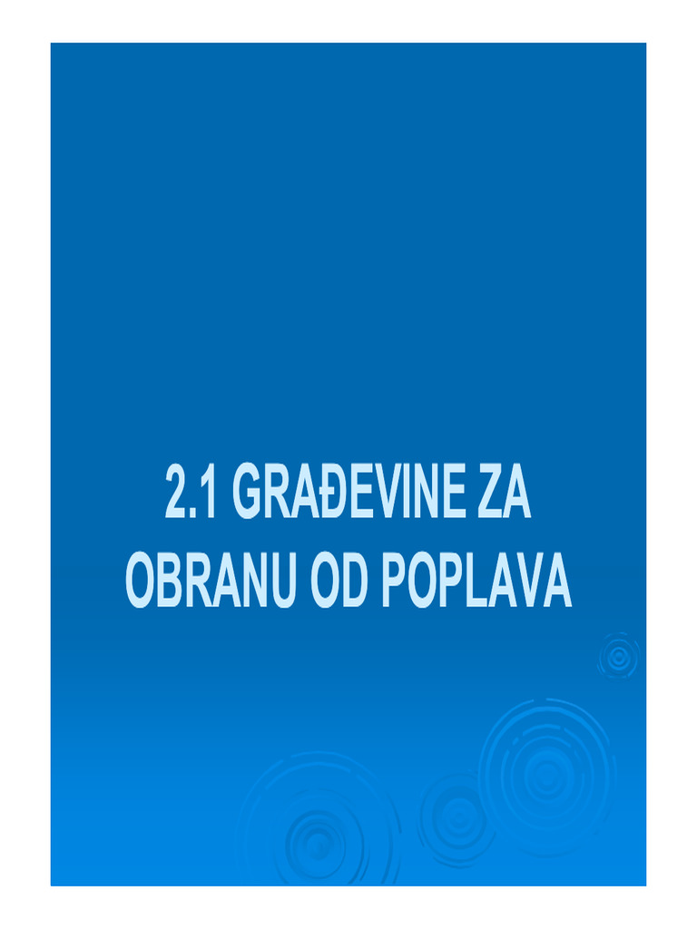 2 1 Obrana-Od-Poplava | PDF