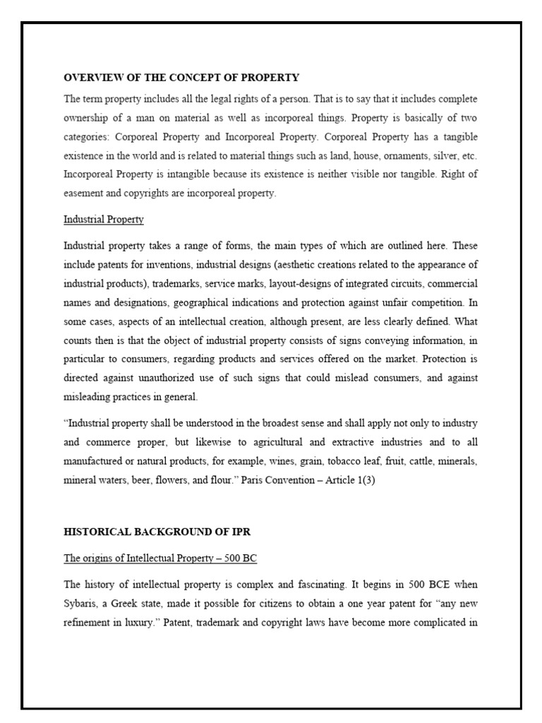 Intellectual Property Right Notes | PDF | Patent Application | Glossary ...