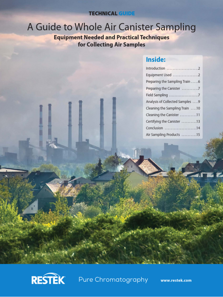 A Guide to Whole Air Canister Sampling | PDF | Volatile Organic Compound