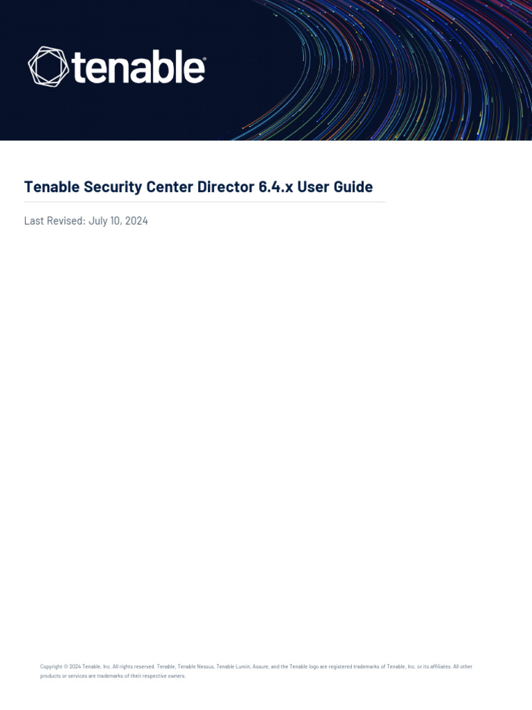 Tenable Security Center Director-User Guide | PDF | Public Key ...