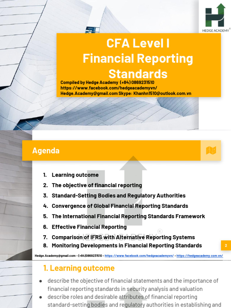 Bu I 2 - Financial Reporting Standards - Hedge Academy | PDF ...