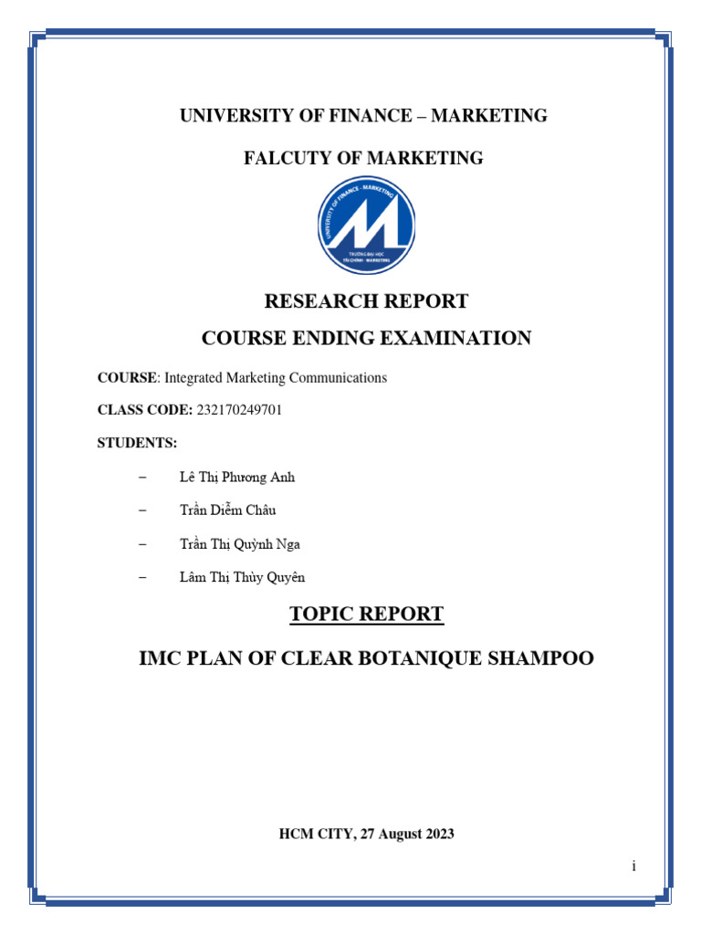 8530 - Lâm Thị Thùy Quyên - 9701 | PDF | Brand | Target Audience