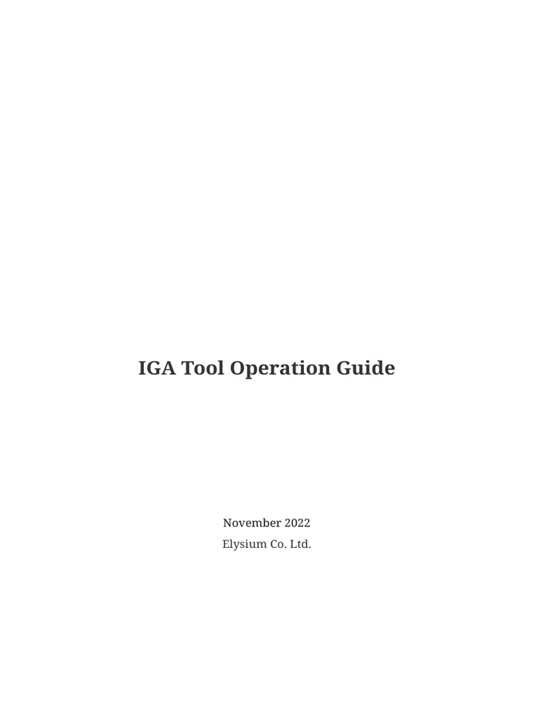 IGA Tool OperationGuide en | PDF | Extrusion | Computer Aided Design