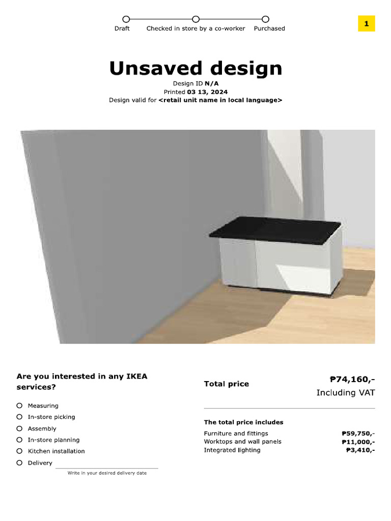 Island Table Plan | PDF