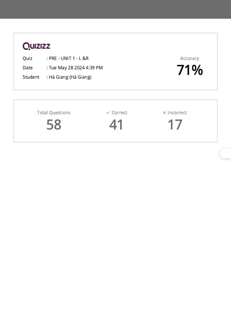 Pre - Unit 1 - L &R Hà Giang Summary | PDF