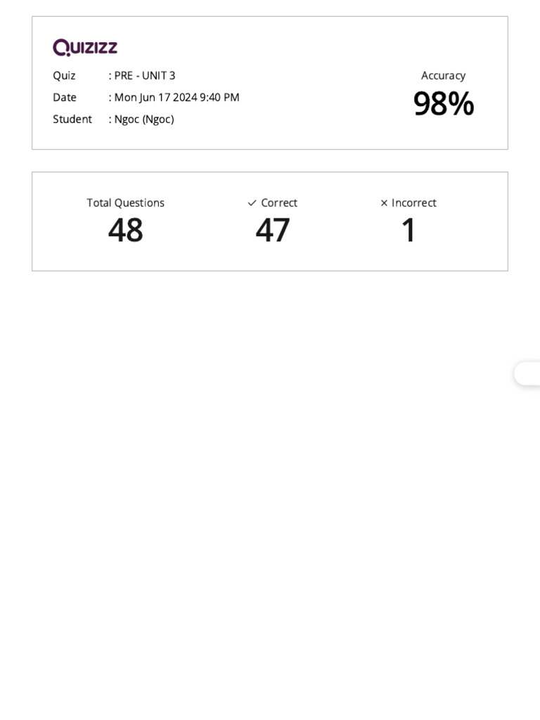 PRE - UNIT 3 All Participant Summary | PDF