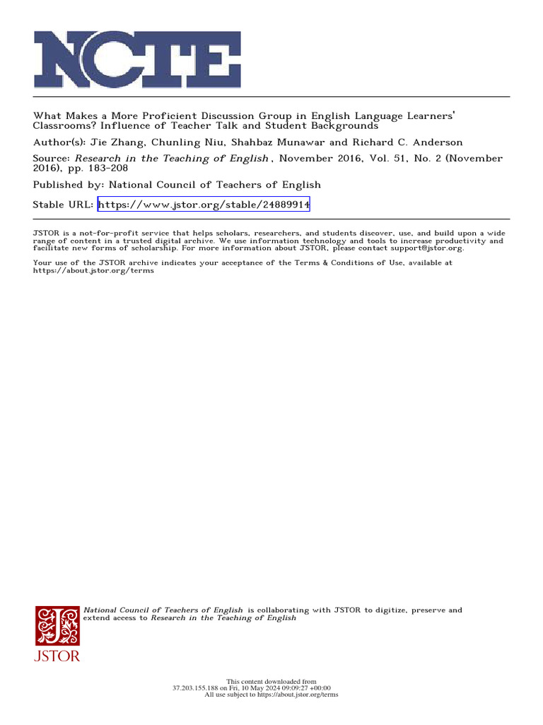 222。disertation 小组活动方法论模仿 | PDF | Literacy | Teachers