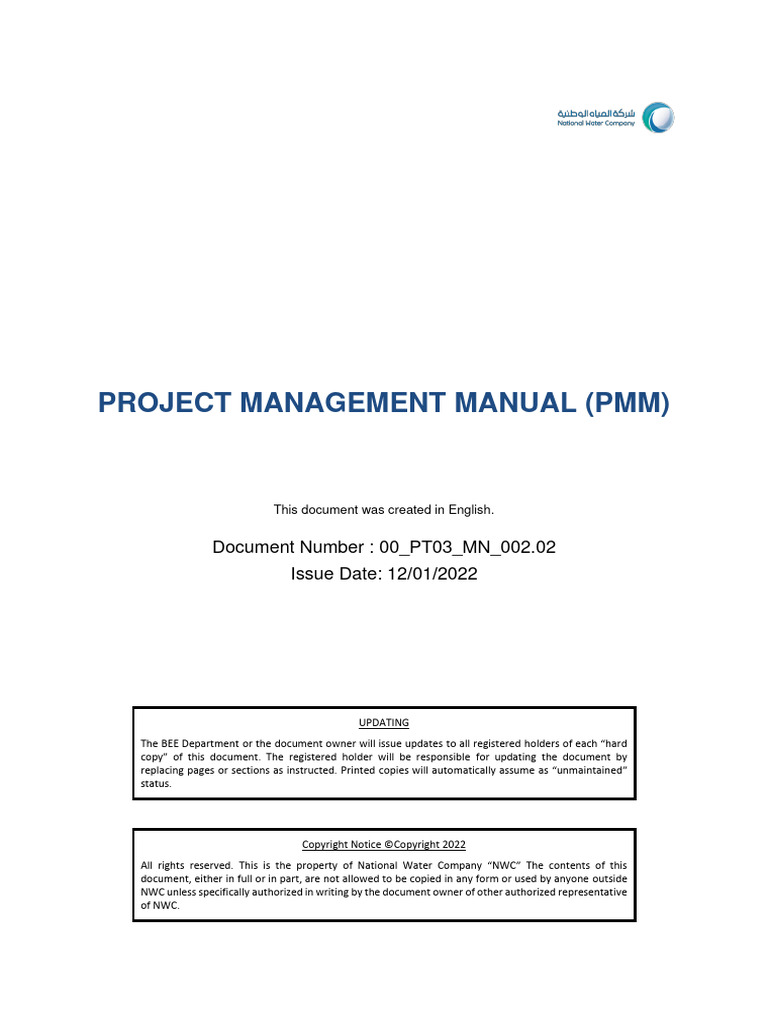 Project Management Manual Overview | PDF | Project Management | Risk