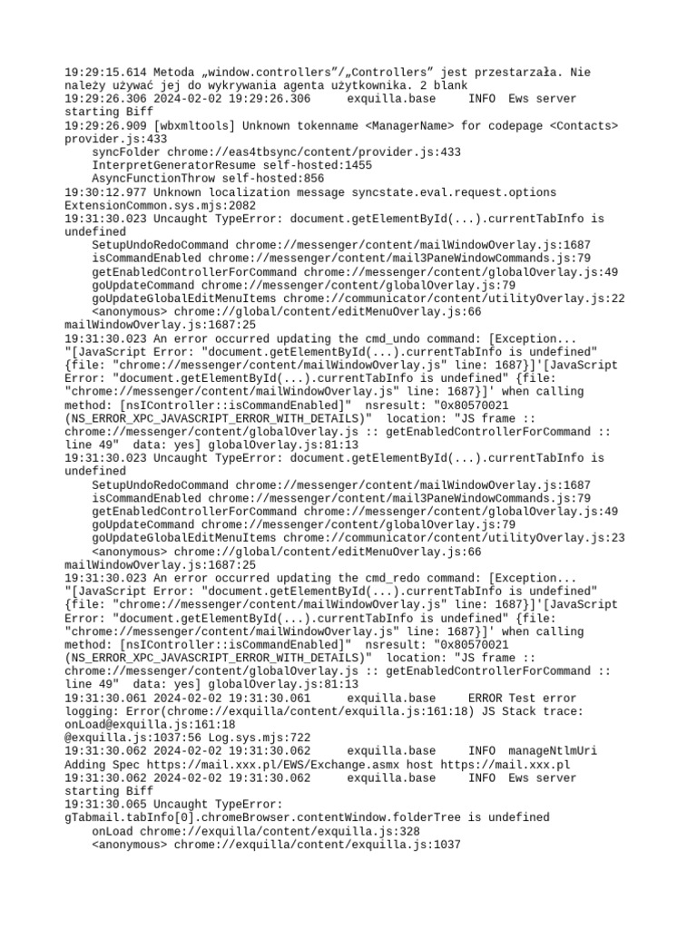 Console Export 2024 2 2 - 19 37 25 | PDF | Java Script | Information Technology
