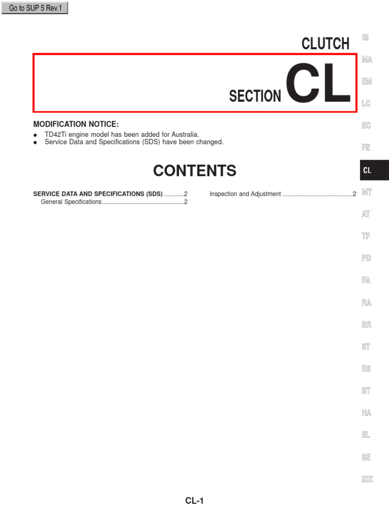 Clutch: Modification Notice | PDF | Motor Vehicle | Car