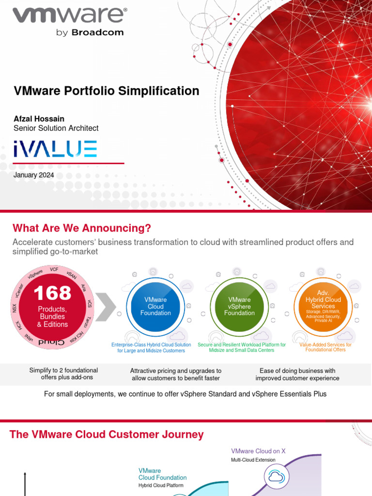 VMware Portfolio Simplification-iValue | PDF | Cloud Computing | V Mware