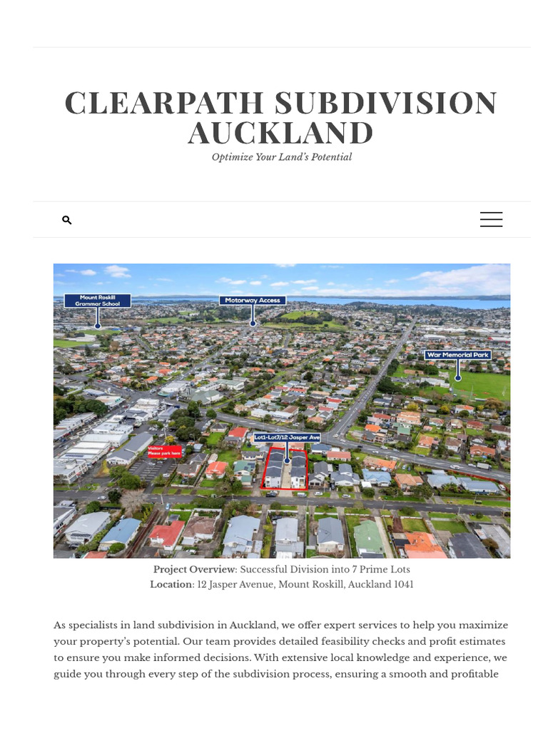 Clearpath Subdivision Auckland | PDF | Return On Investment | Investing
