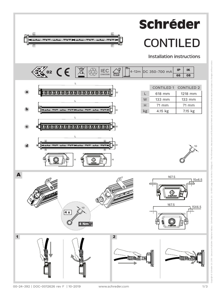 Installation Instructions CONTILED Rev F | PDF