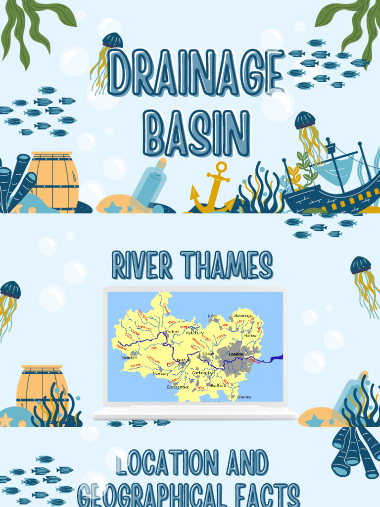 Blue Colorful Cute Aesthetic Sea Group Project Presentation | PDF | River Thames | River