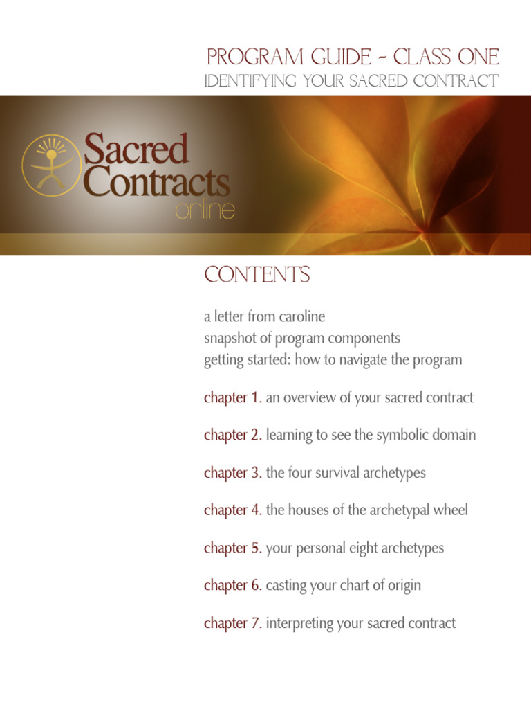 SCO - Program Guide 1 | PDF | Shadow (Psychology) | Carl Jung