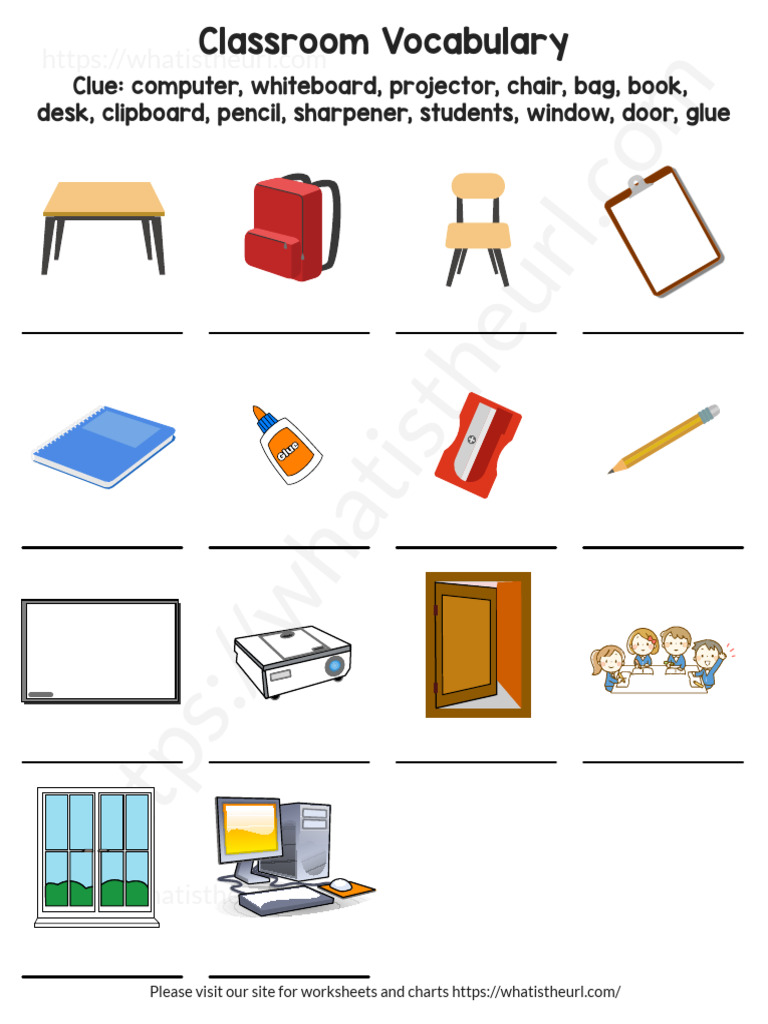 Essential Classroom Vocabulary List | PDF