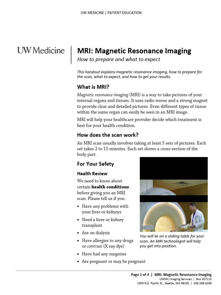 MRI Magnetic Resonance Imaging | PDF | Magnetic Resonance Imaging ...