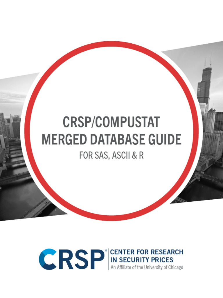 CRSP Compustat Merged Database Guide For SAS ASCII R | PDF | File ...