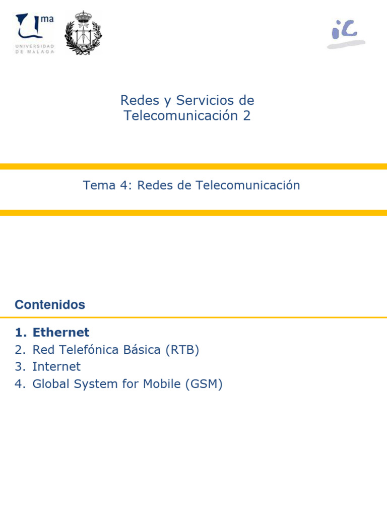 Tema 4 - Redes 2018 - 19 | PDF | Red de computadoras | Ethernet