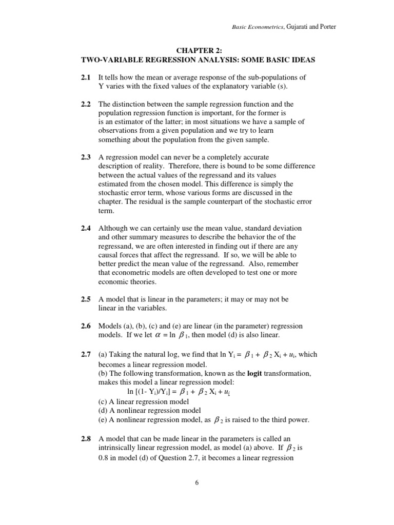 ch02 Ans | PDF | Dependent And Independent Variables | Regression Analysis