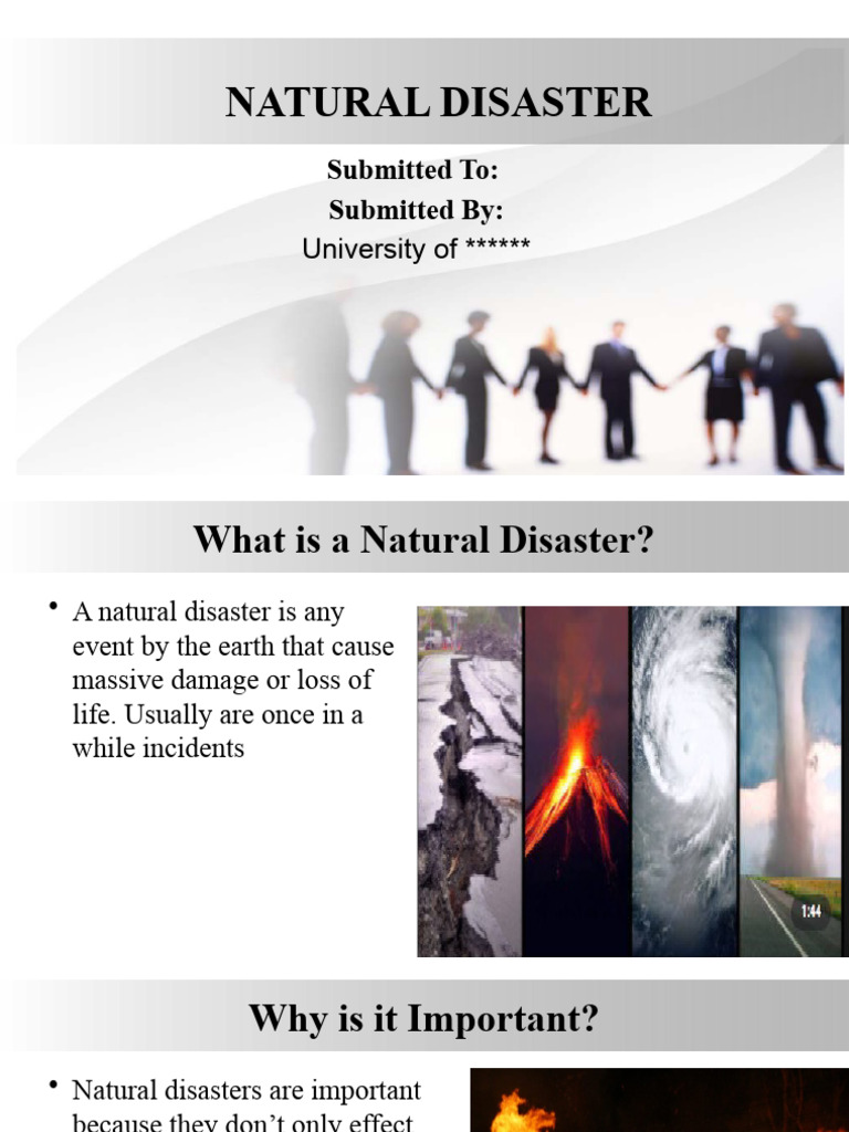 Understanding Natural Disasters and Their Impact | PDF