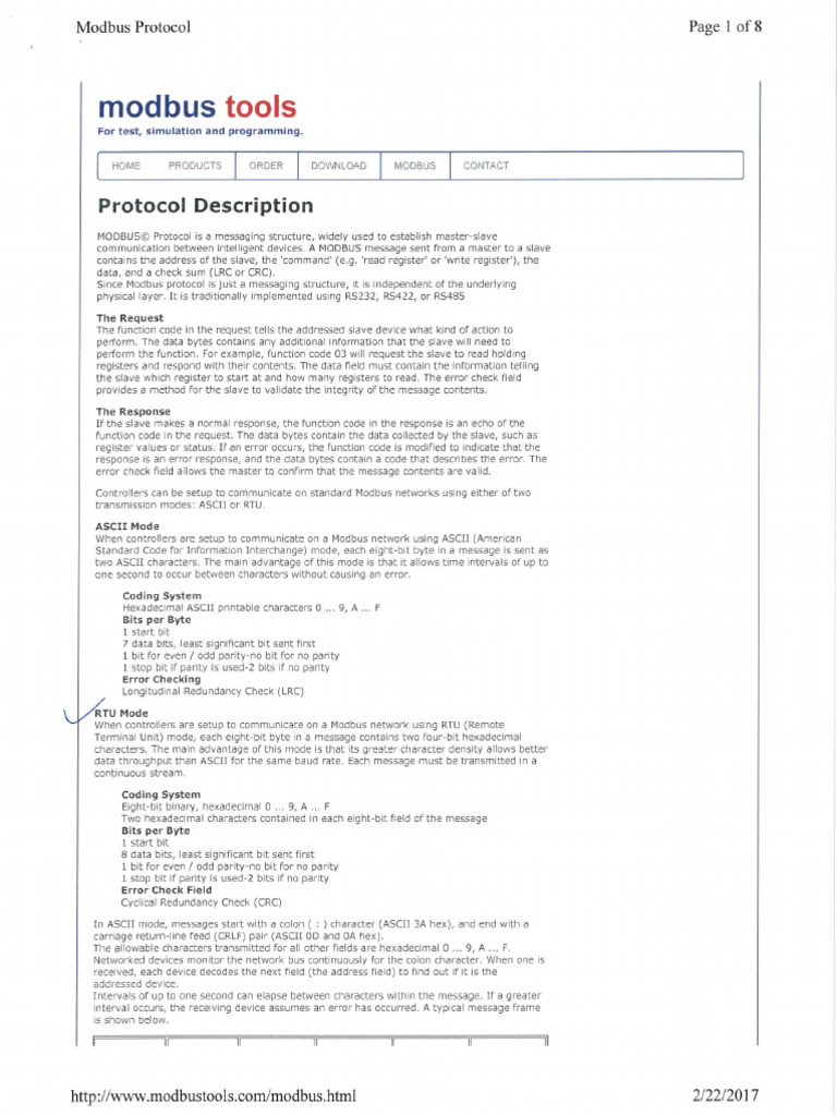 MODBUS Poll Quick User Guide | PDF