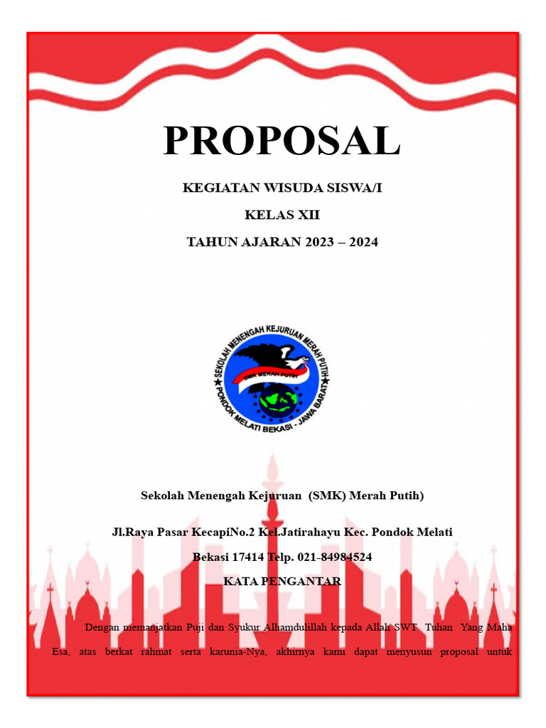 Proposal Wisuda Siswa Kelas XII 2024 | PDF