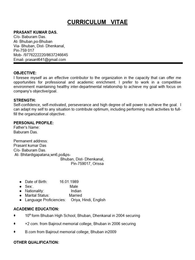 Pk 1resume.docx | Download Free PDF | Cognition