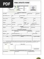 PRBS Pensioner Update Form | PDF