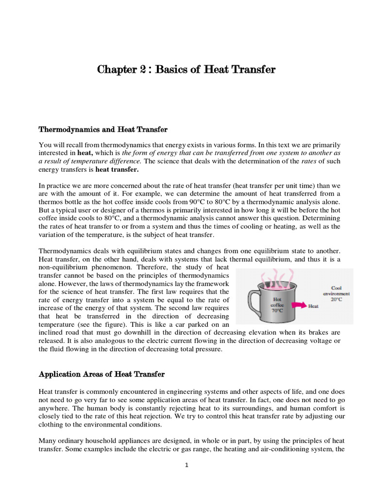 Chapter 2-Heat Transfer | PDF | Heat Transfer | Thermal Conduction