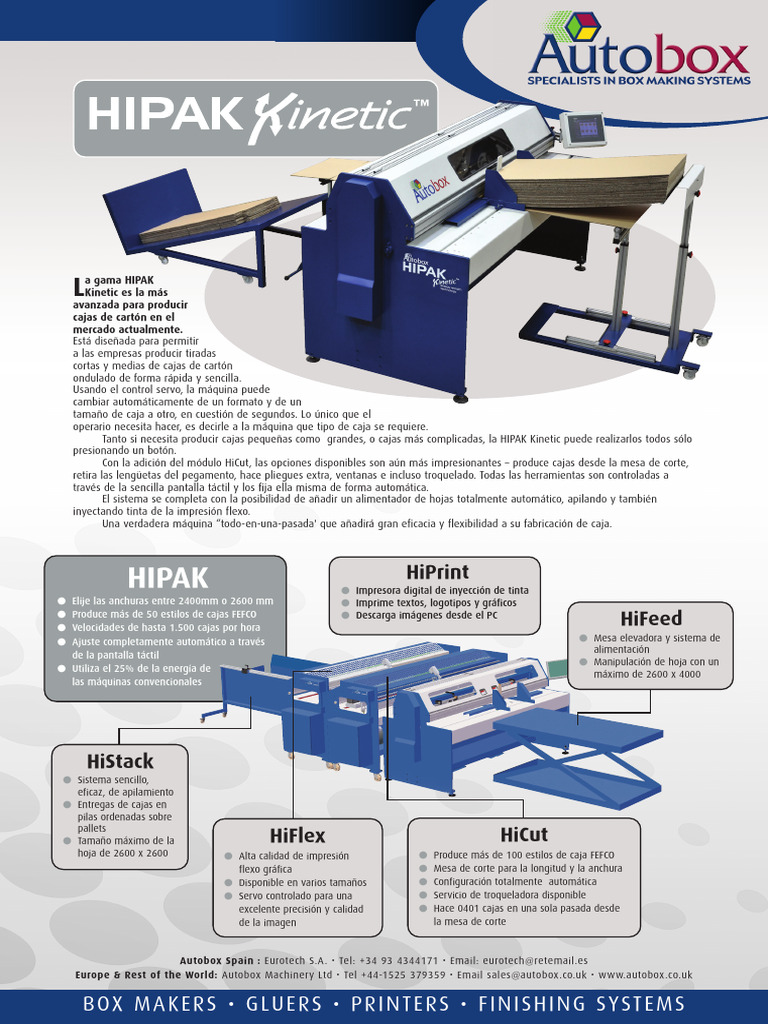 HIPAK Flyer Spanish | PDF | Impresora (Computación)