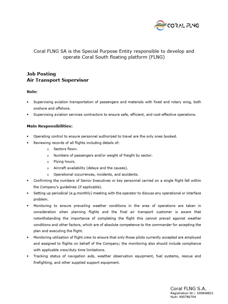 Air Transport Supervisor | PDF | Airport | Aviation