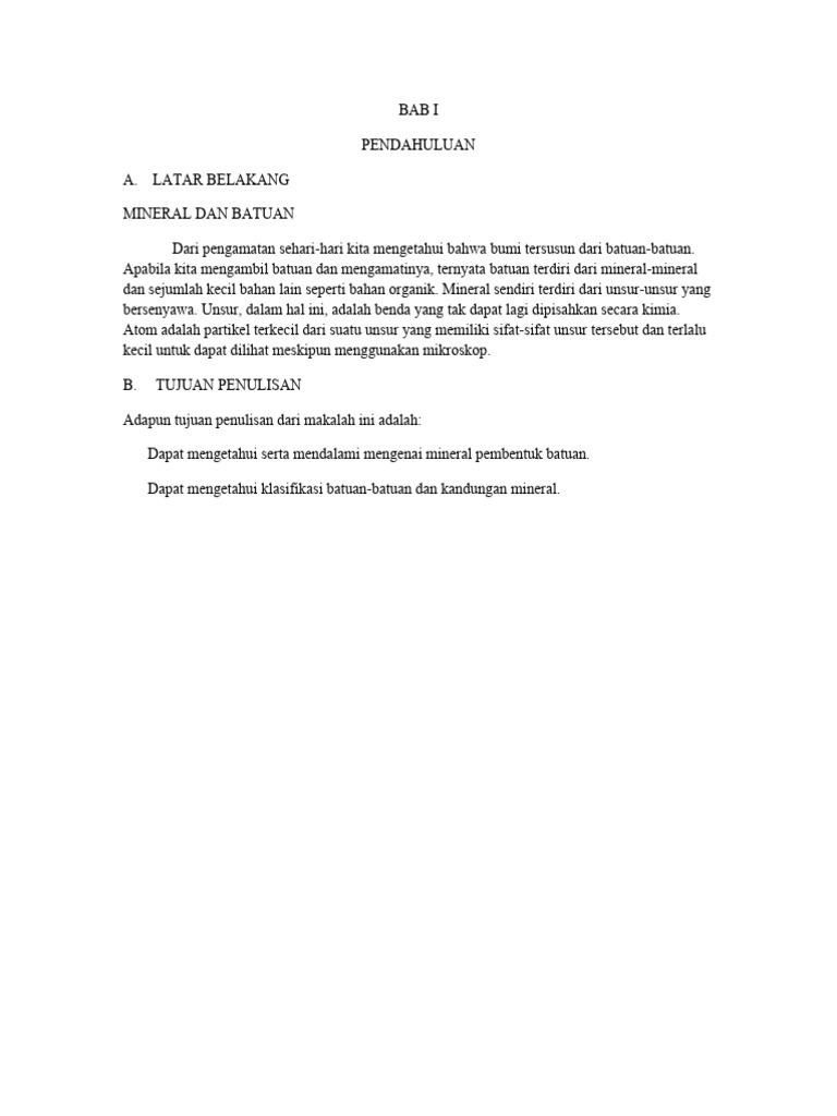 Tugas Mineral Dan Batuan | PDF | Ilmu Sosial | Sains & Matematika